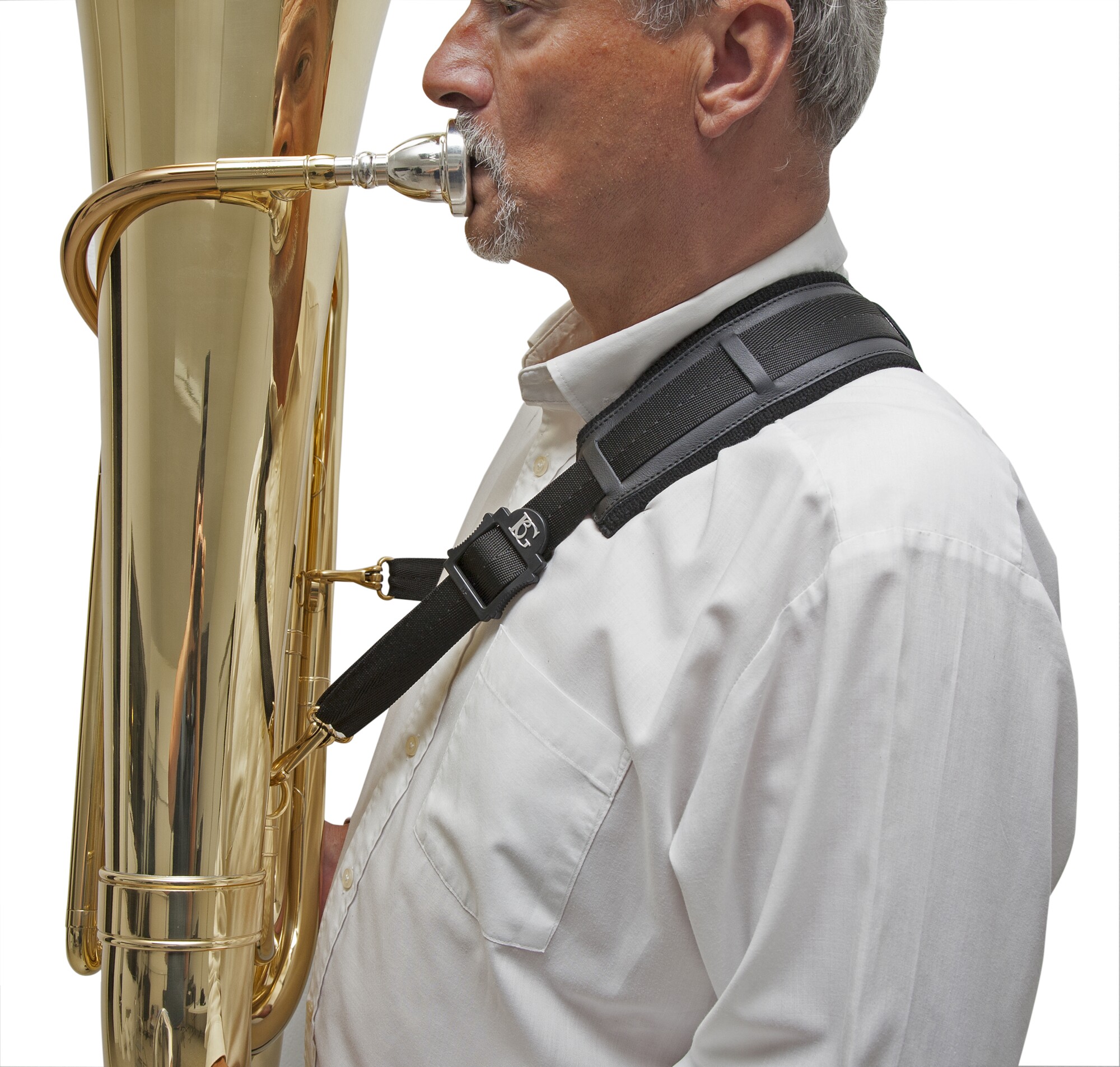 BG T01 shoulder strap for tuba - euphonium - i.K.Gottfried ApS